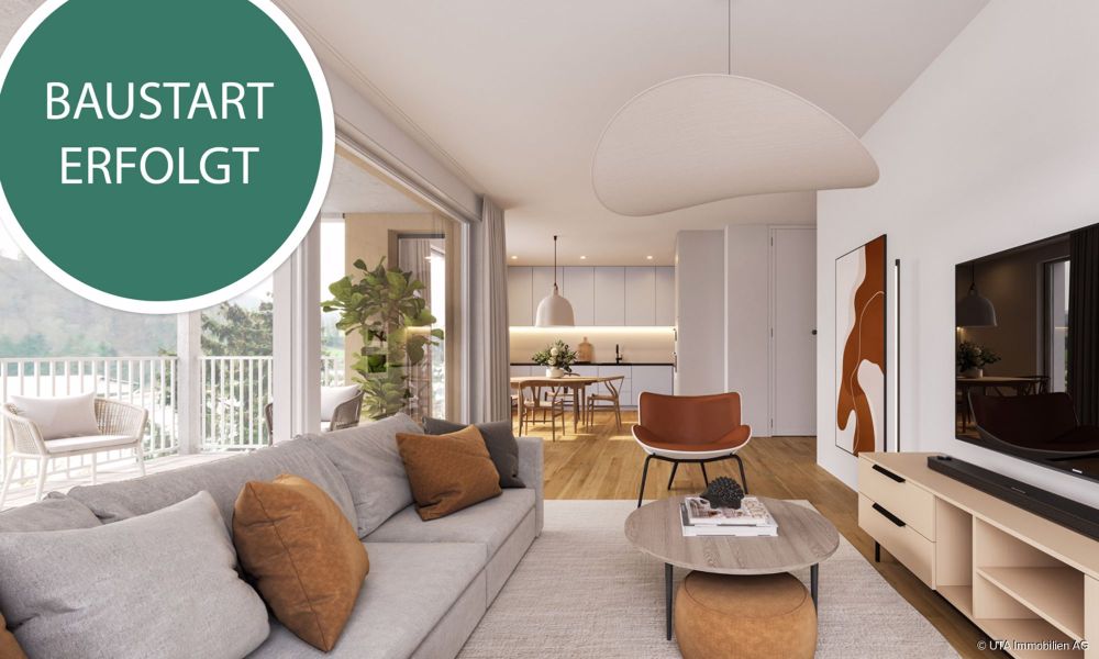 BAUSTART ERFOLGT ! letzte moderne 3.5-Zimmer-Neubauwohnung mit Gartena ...